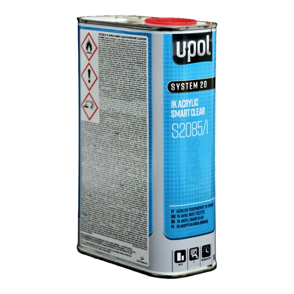 UPOL S2085 Clear Coat 1K Acrylic Smart Lacquer 1L - SprayWare